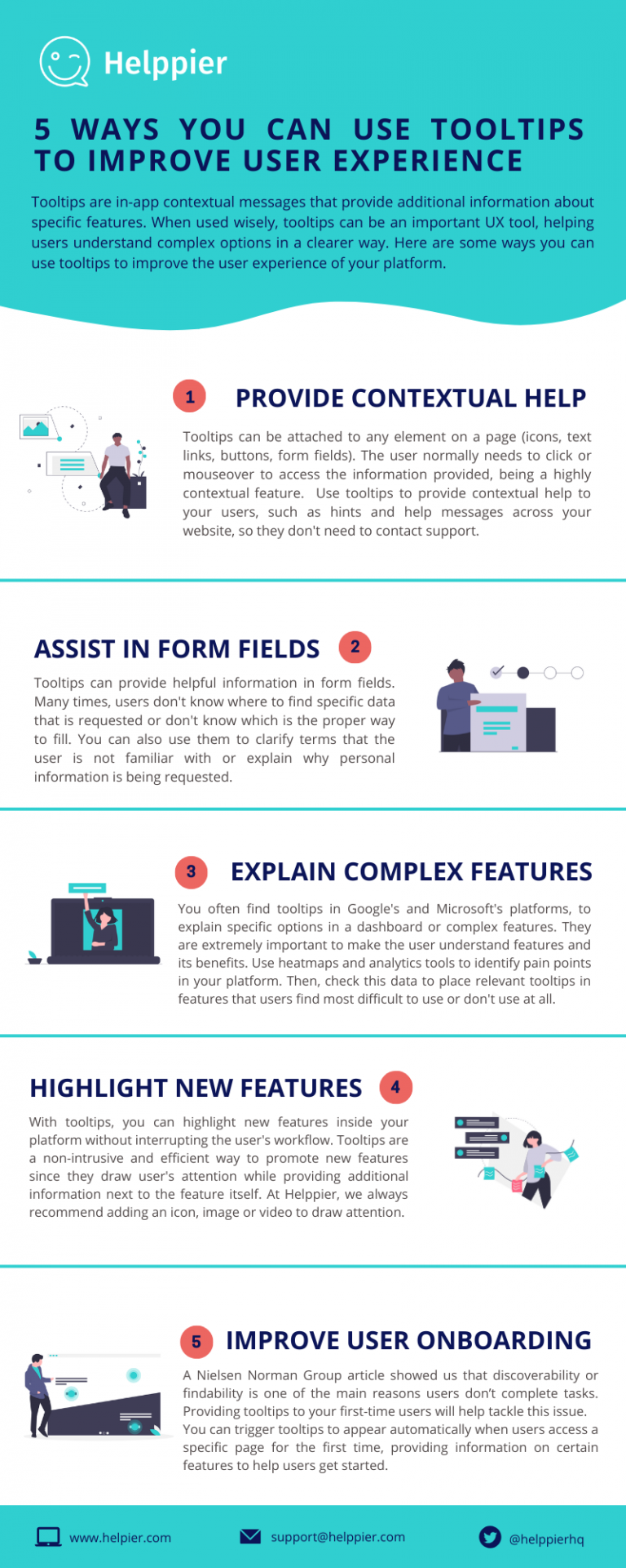 5 Ways You can use tooltips to improve user experience - Helppier blog